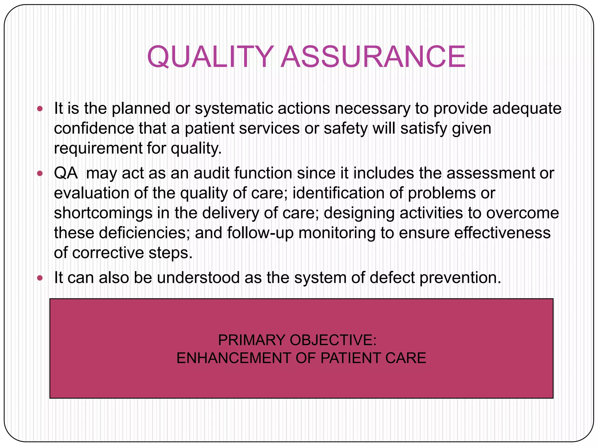 Total quality management in healthcare organisations | PPTX
