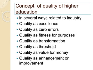 Total Quality Management in Higher Education | PPTX