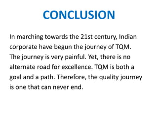 TQM in India | PPTX