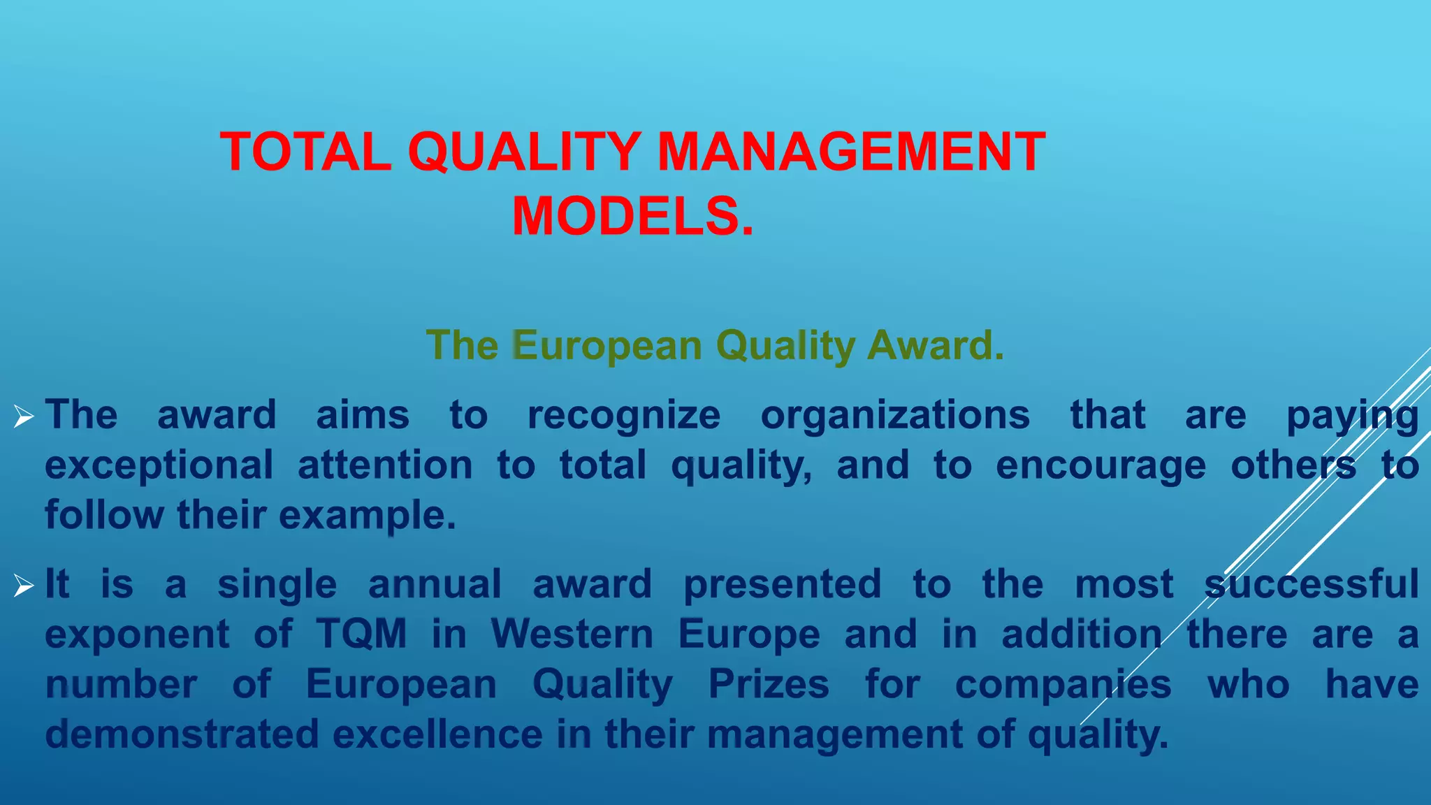 Total quality management models | PPTX