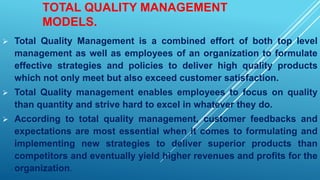 Total quality management models | PPTX