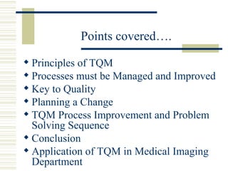 Total Quality Management Shalem | PPT