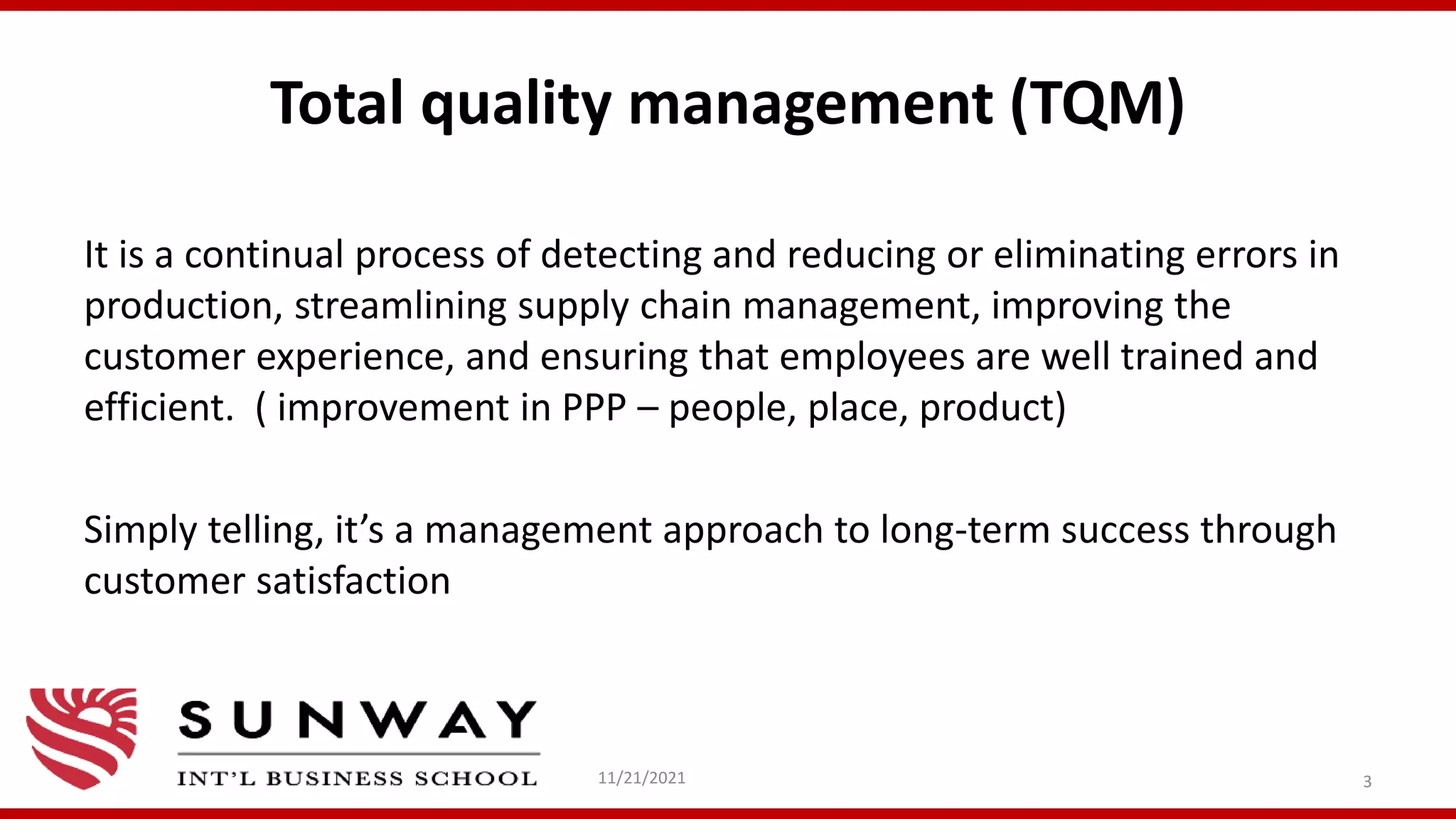 Total quality management | PPTX