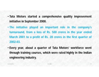 Total quality management (TQM) for IM students of JNTUH | PDF