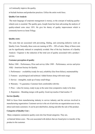 TOTAL QUALITY MANAGEMENT (TQM) | PDF