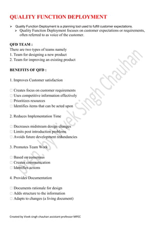 Total quality management unit 2 | PDF