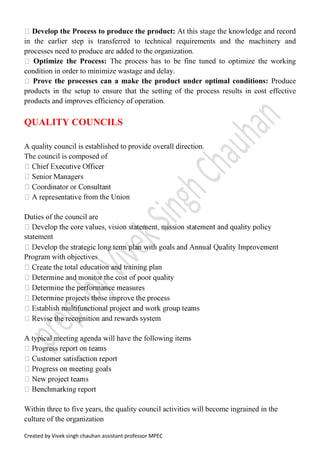 Total quality management unit 2 | PDF