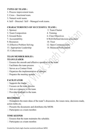 Total quality management unit 2 | PDF