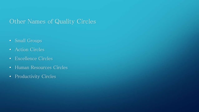 Total quality management vs quality circles, tools | PPTX