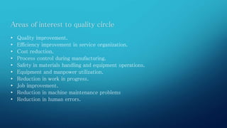 Total quality management vs quality circles, tools | PPTX