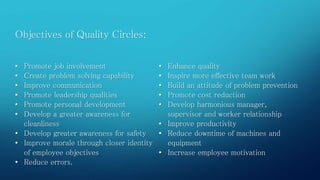 Total quality management vs quality circles, tools | PPT
