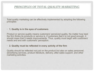 Total quality marketing | PPTX