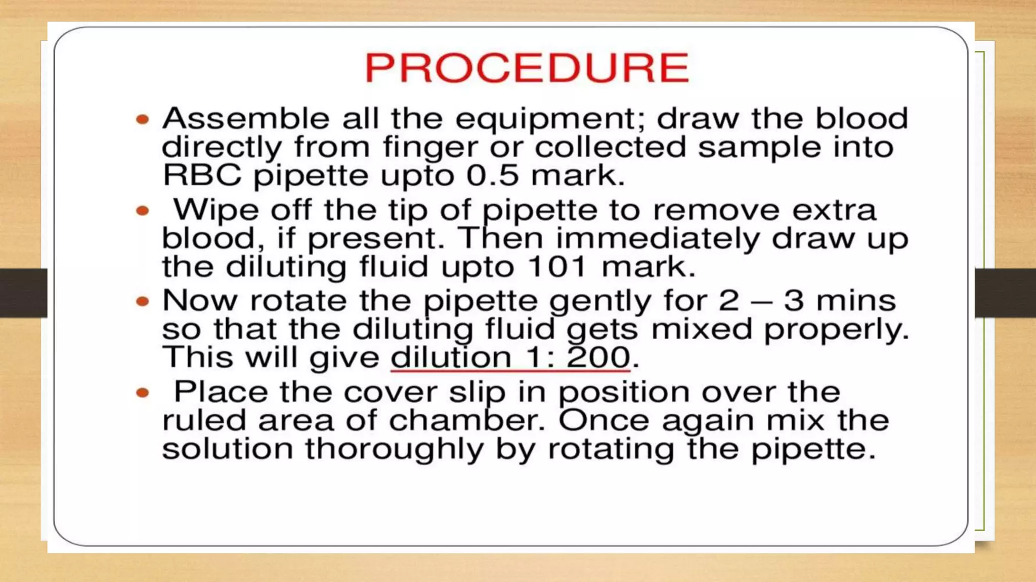 Total rbc count | PPTX