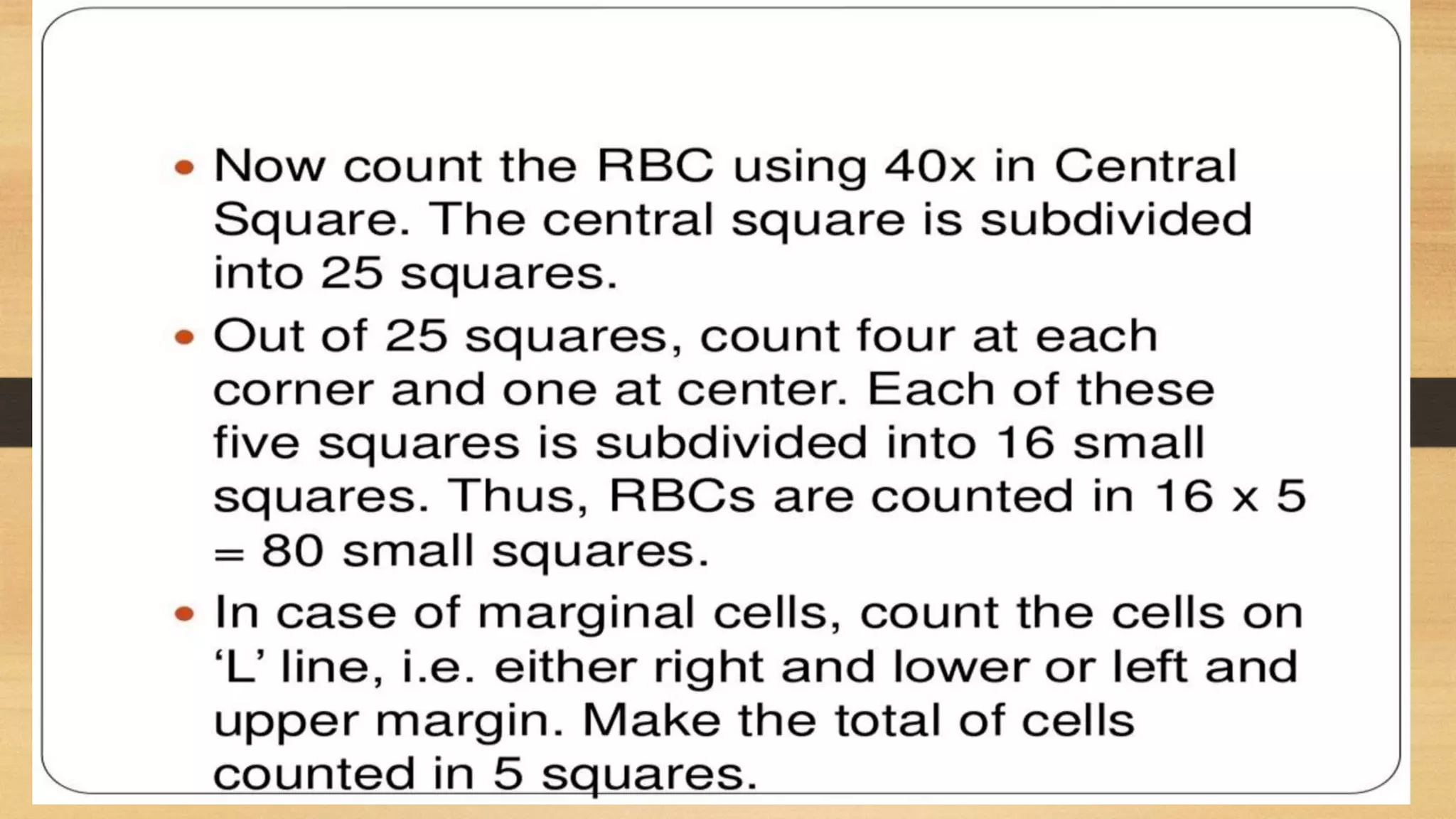 Total rbc count | PPTX