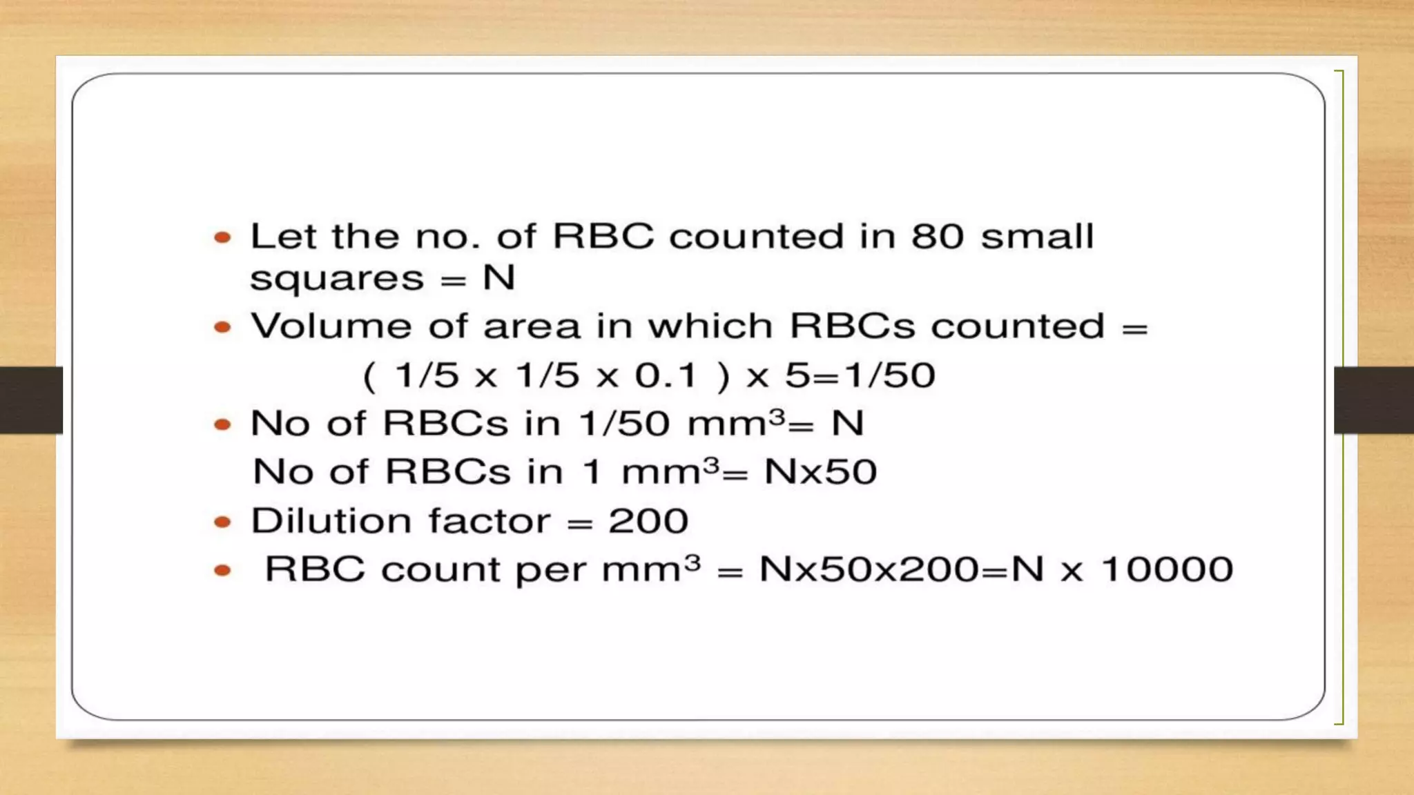Total rbc count | PPTX
