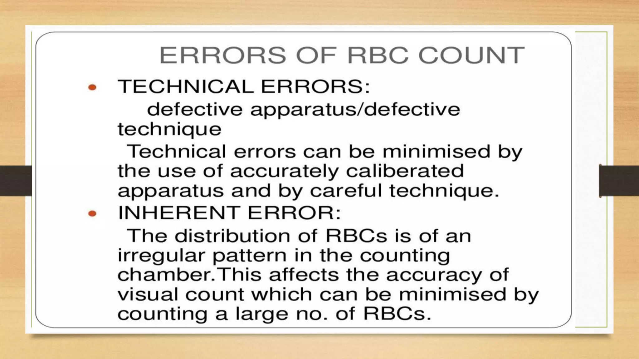 Total rbc count | PPTX