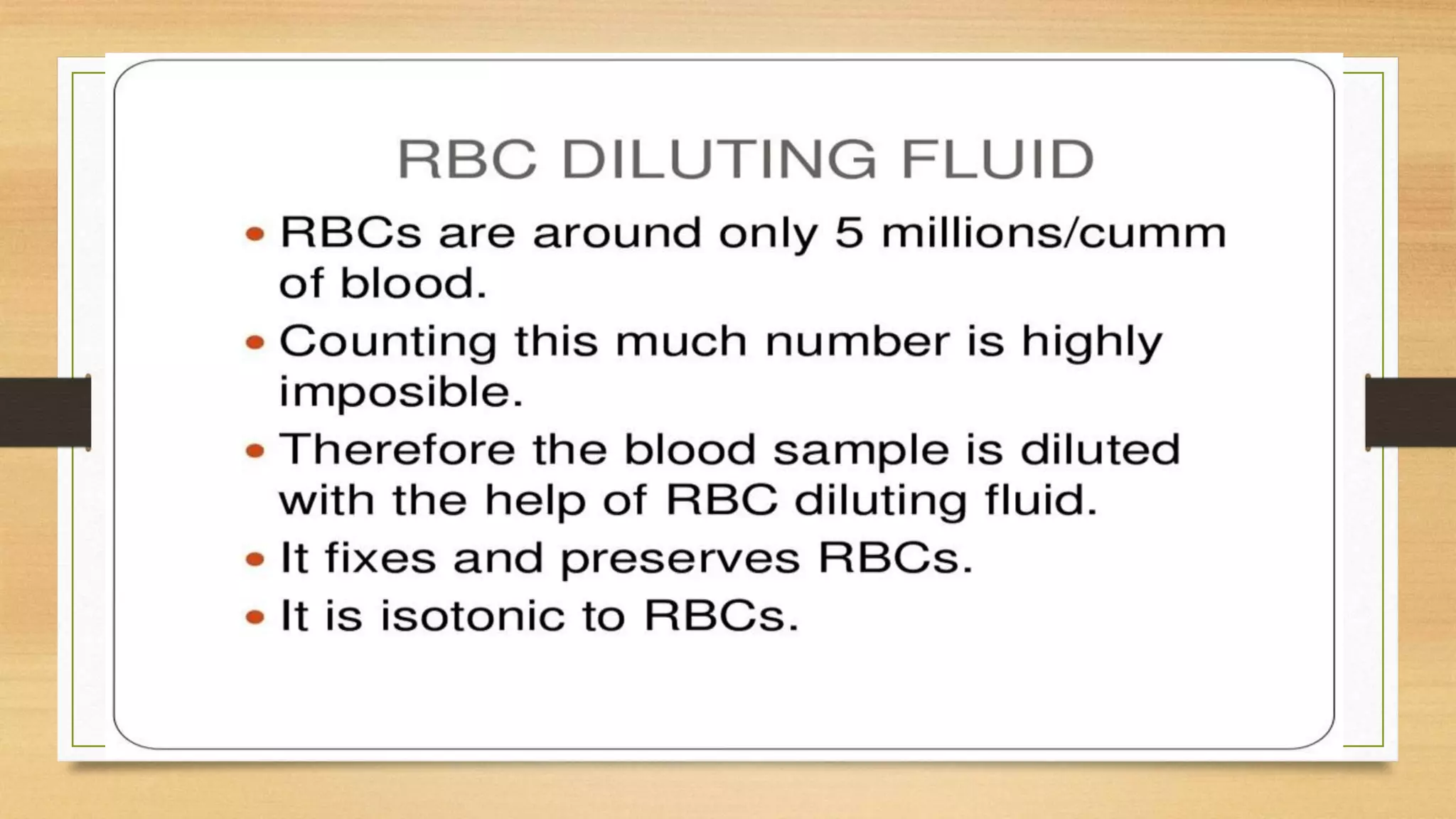 Total rbc count | PPTX