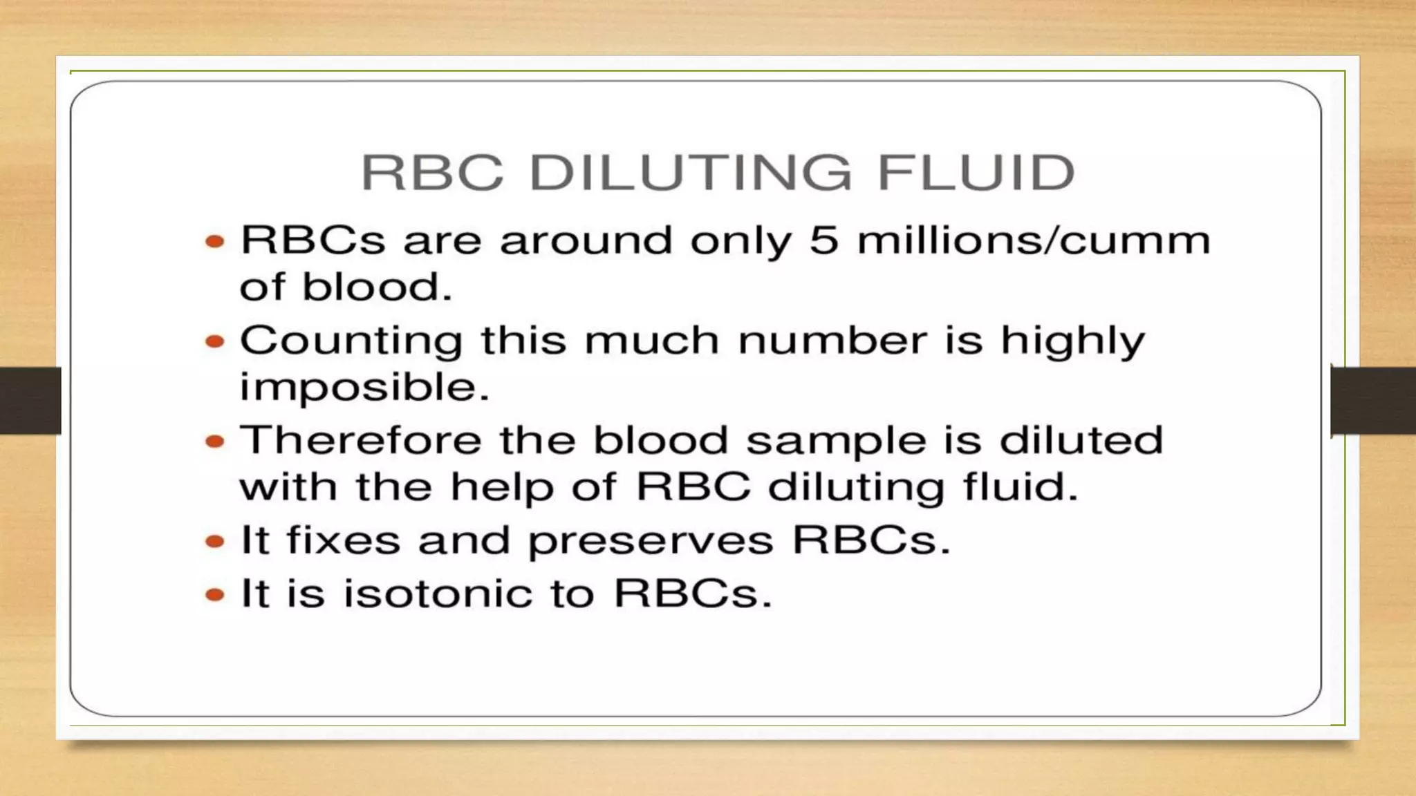 Total rbc count | PPTX