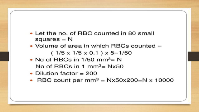 Total rbc count | PPTX