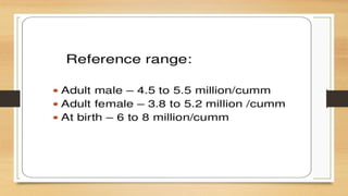 Total rbc count | PPTX