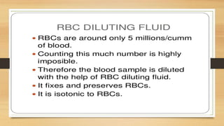 Total rbc count | PPTX