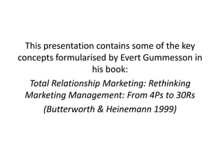 Total Relationship Marketing | PPT