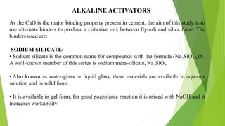 Total replacement of cement using flyash and silicafume | PPTX