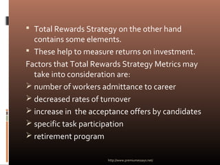 Total reward metrics | PPT