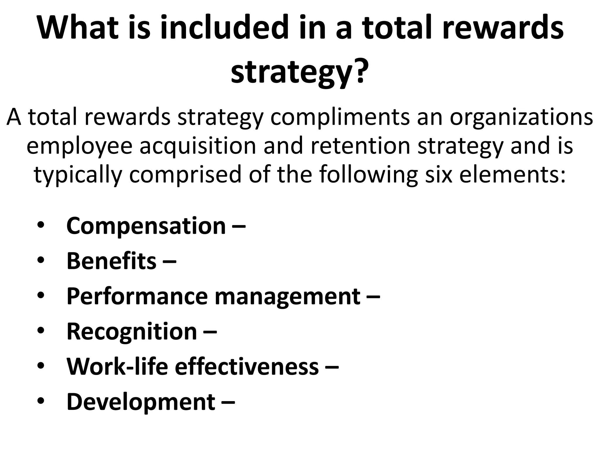Total rewards strategy | PPTX