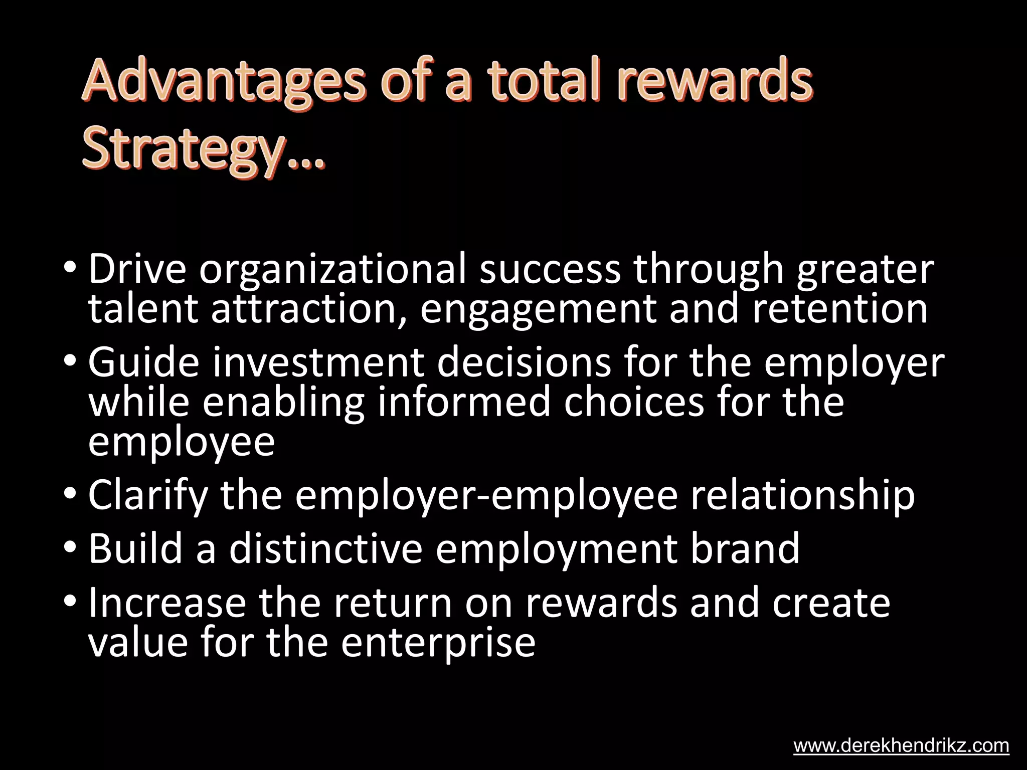 Total Rewards Strategy by Derek Hendrikz | PPTX
