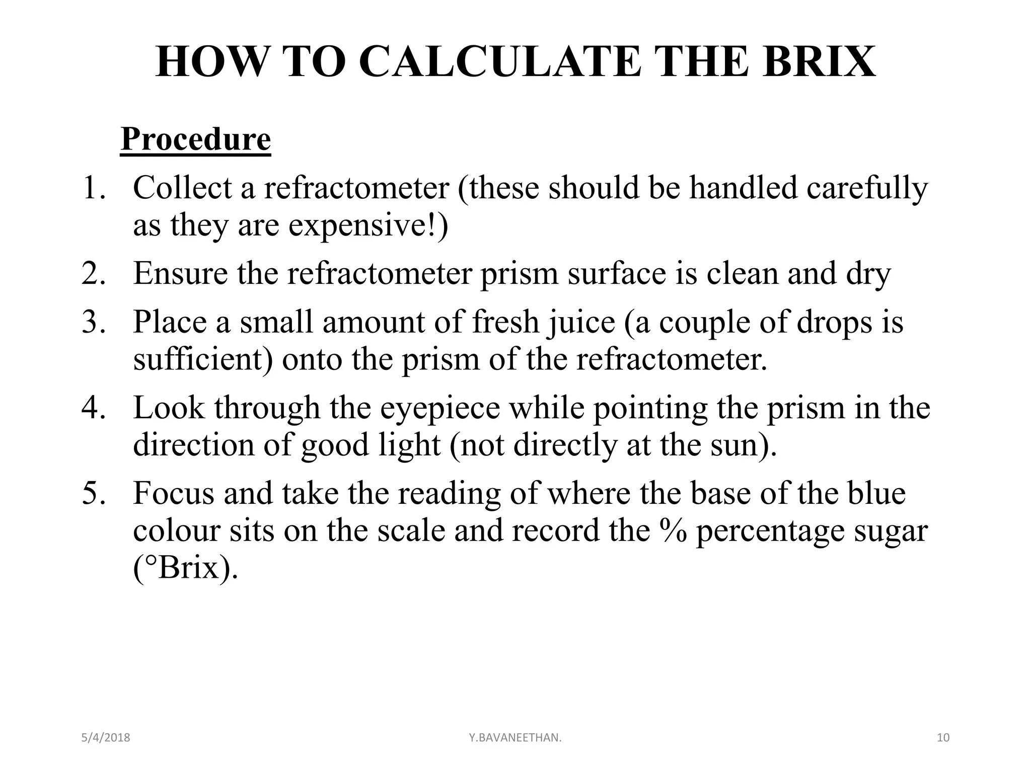Total soluble solid | PPTX