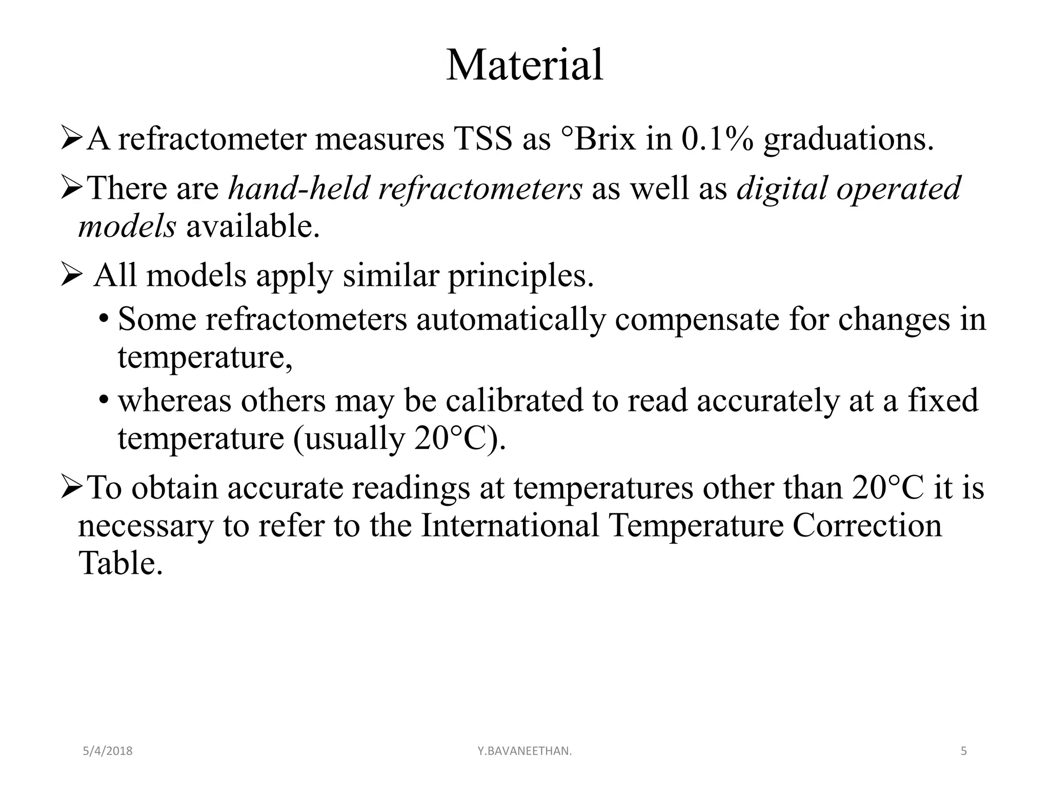 Total soluble solid | PPTX