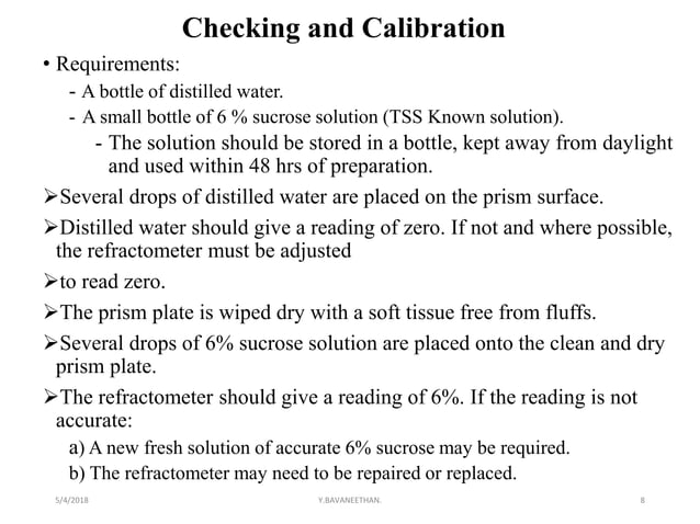 Total soluble solid | PPTX | Physics | Science