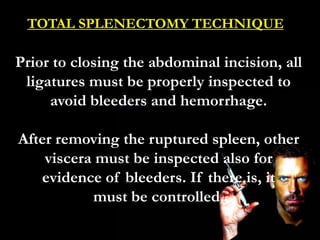 Total splenectomy | PPT
