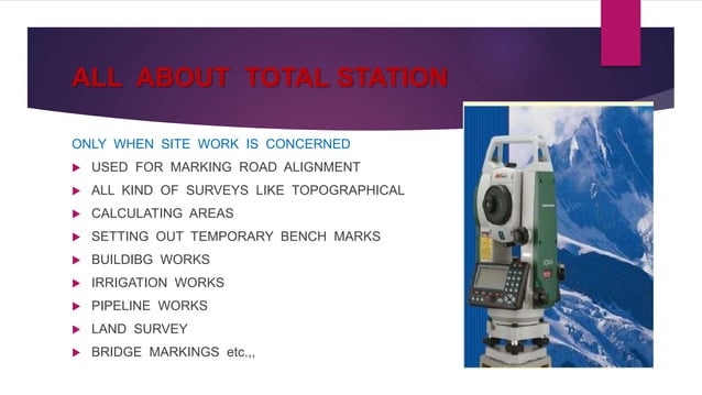 Total station | PPTX