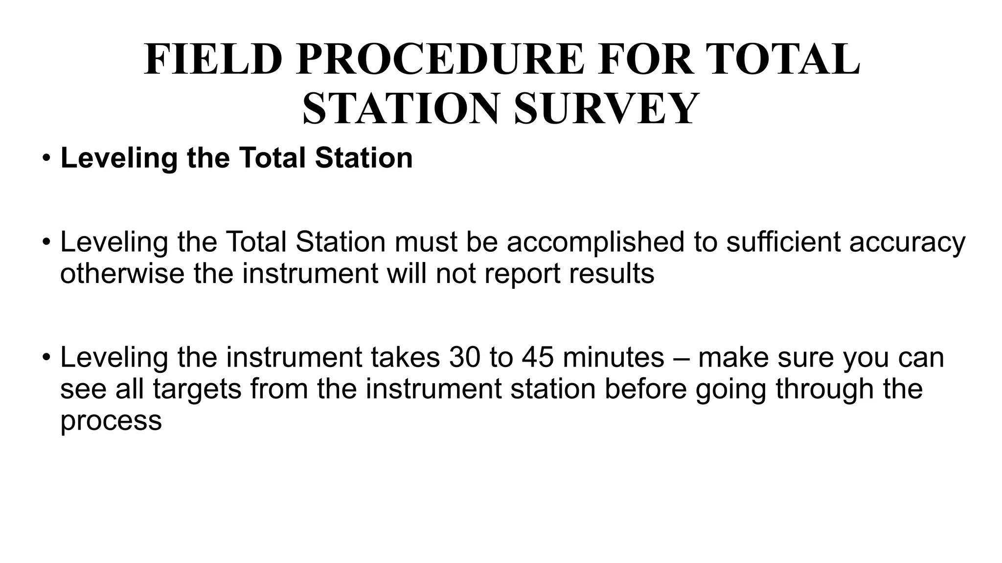 Total station Surveying | PPTX