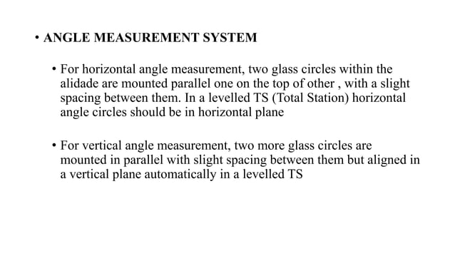 Total Station Surveying Pptx Physics Science