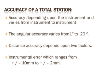 Total station surveying and its application | PDF