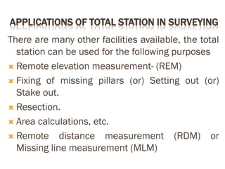 Total station surveying and its application | PDF