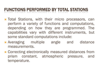 Total station surveying and its application | PDF