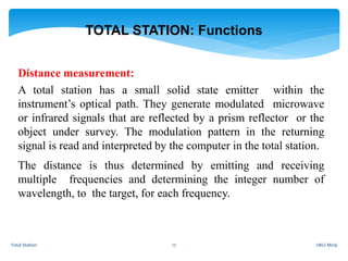 Total station Advanced Surveying Instrument | PPTX