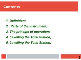 Total station For Btech Engineering Students | PDF