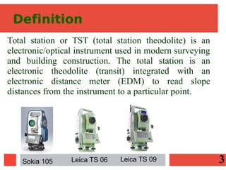 Total station For Btech Engineering Students | PDF
