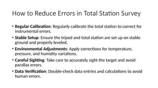 Total Station for Surveying - Components, Principals, Applications and ...