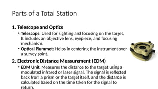 Total Station for Surveying - Components, Principals, Applications and ...