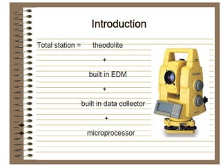 Total Station - Uses, Application, Mechanism, Advantages and more | PPT