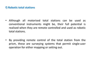 Total Station - Uses, Application, Mechanism, Advantages and more | PDF