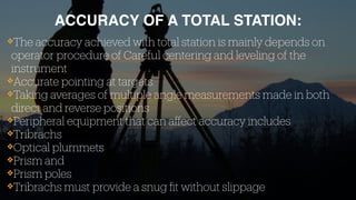 Total station , site survey ,surveying a site | PDF