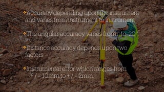 Total station , site survey ,surveying a site | PDF