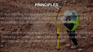 Total station , site survey ,surveying a site | PDF